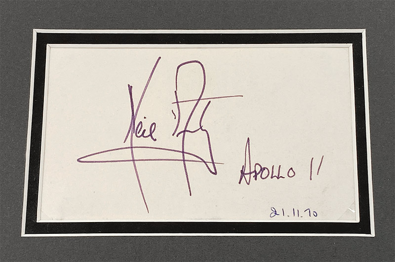 Apollo 11 Crew framed autographs