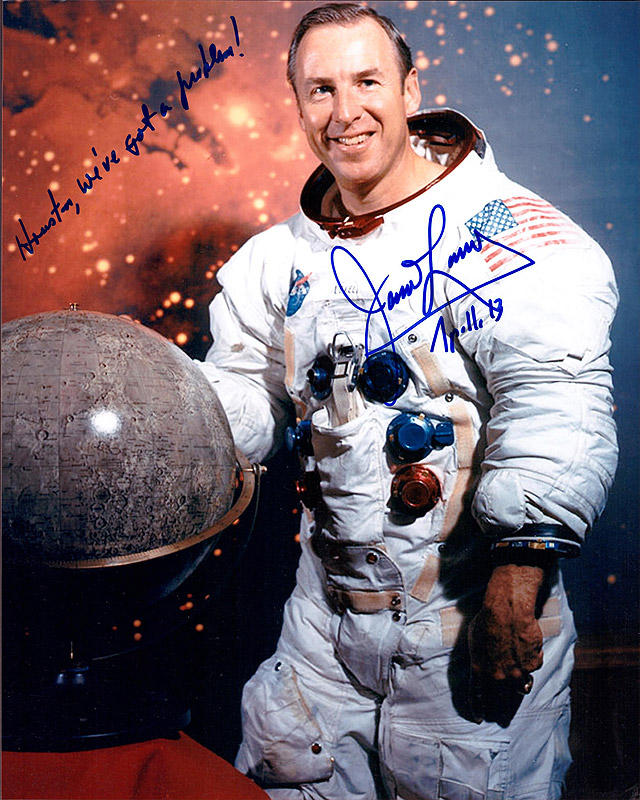 Apollo 13 WSS 8x10 inch photo Signed by Jim Lovell