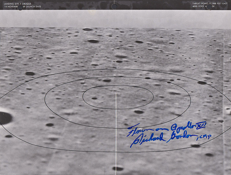 Apollo 12 Flown Lunar Landing Site Landmark Maps