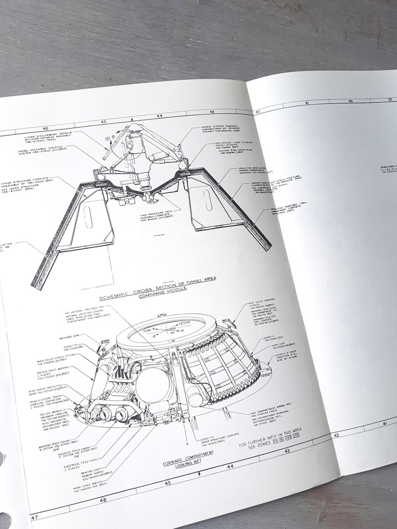 Group of NASA Schematics and Traverse Maps