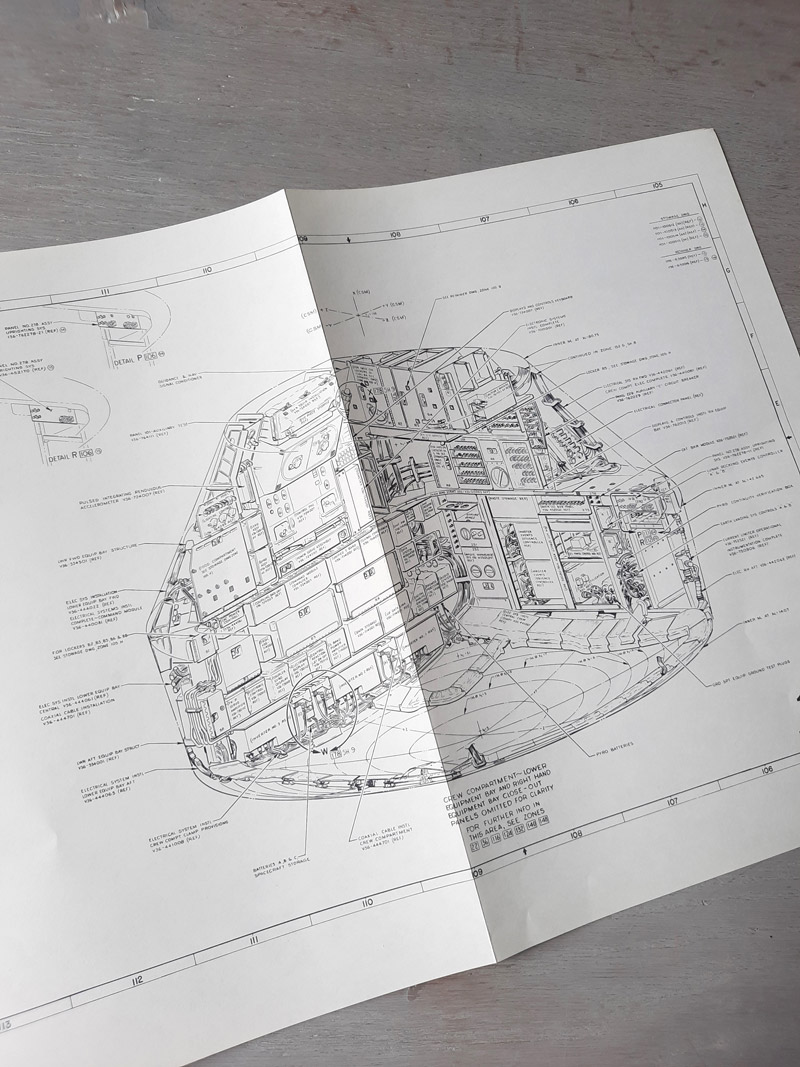Group of NASA Schematics and Traverse Maps