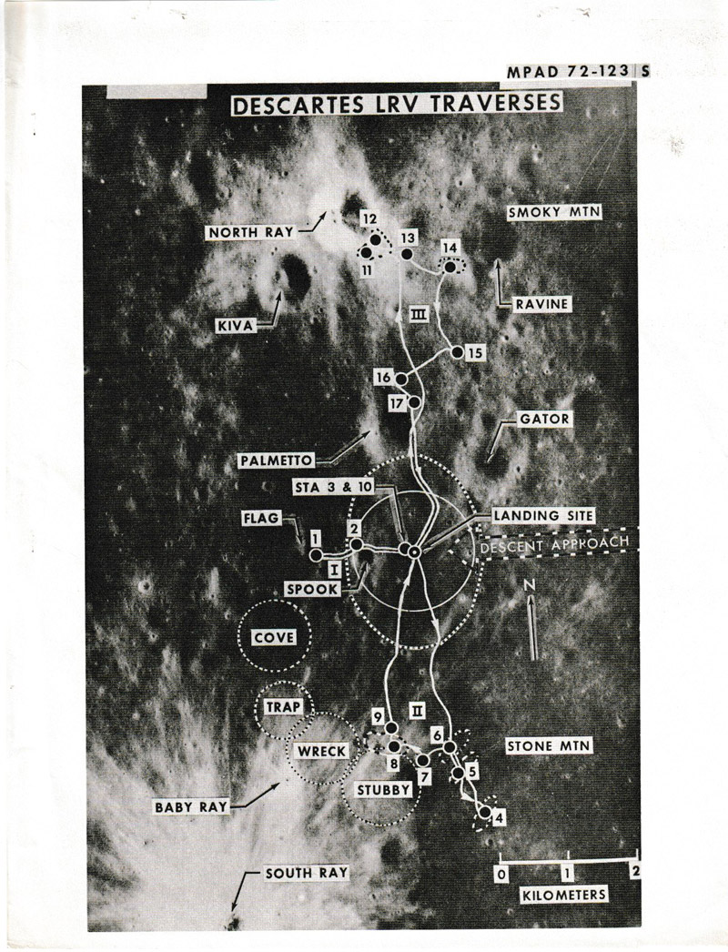 Group of NASA Schematics and Traverse Maps