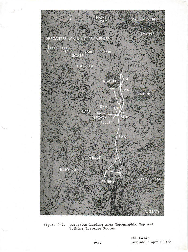 Group of NASA Schematics and Traverse Maps