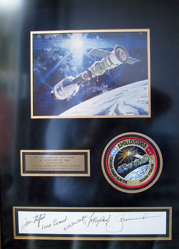 ASTP Flown Mission Patch signed by Crew