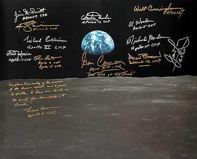 Apollo Astronaut Autographs and Moonwalker Signed Photos by Moonpans