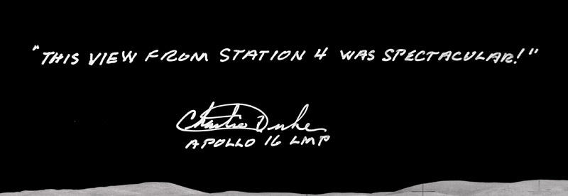Charlie Duke Autographs Apollo 16 Station 4