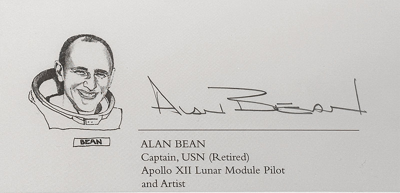 Alan Bean 'The Hammer And Feather' Signed by Alan Bean and Dave Scott