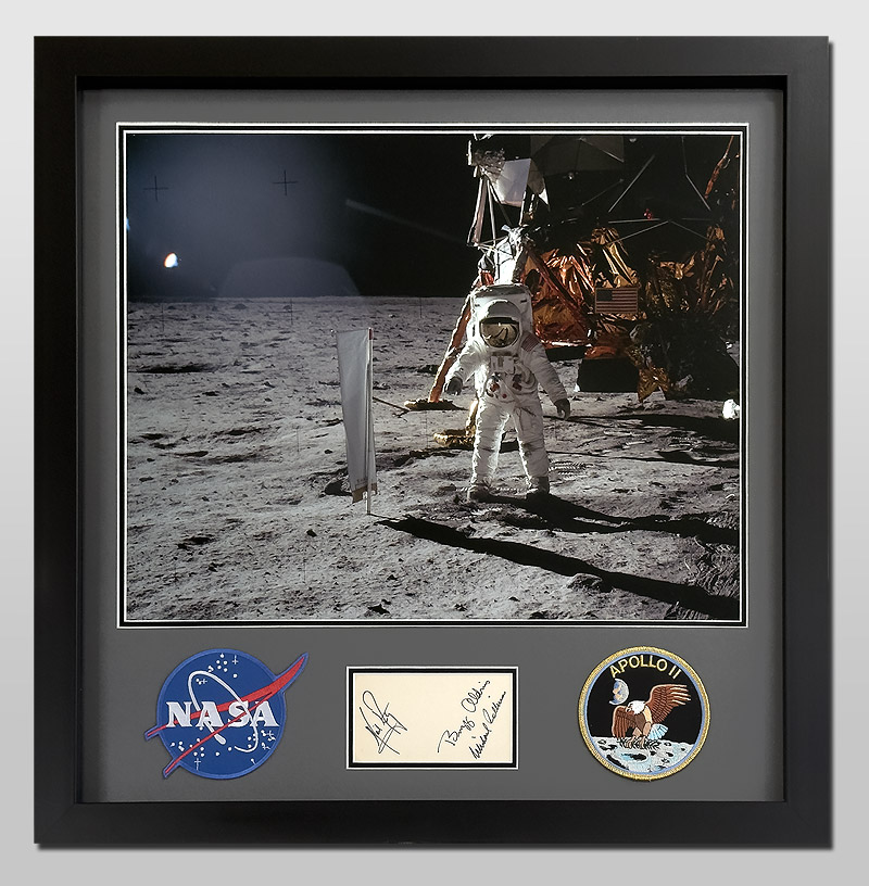 Apollo 11 Crew framed autographs