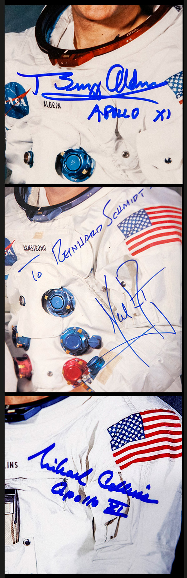 Apollo 11 Crew WSS autographs