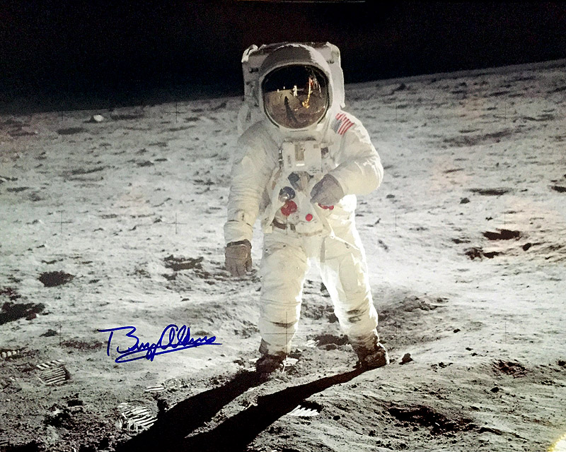 Buzz Aldrin Autograph Signed Photo Buzz Aldrin Visor