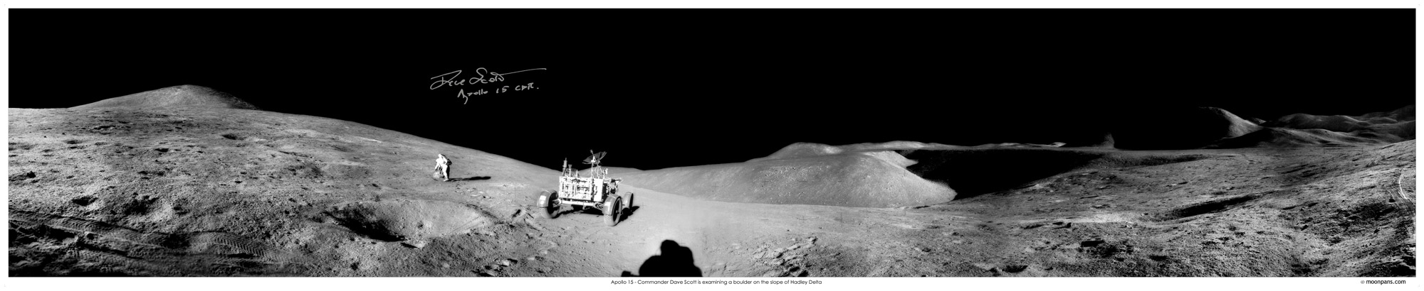 Dave Scott signed 40x8 inch Panorama