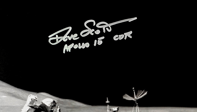 Dave Scott signed 40x8 inch Panorama
