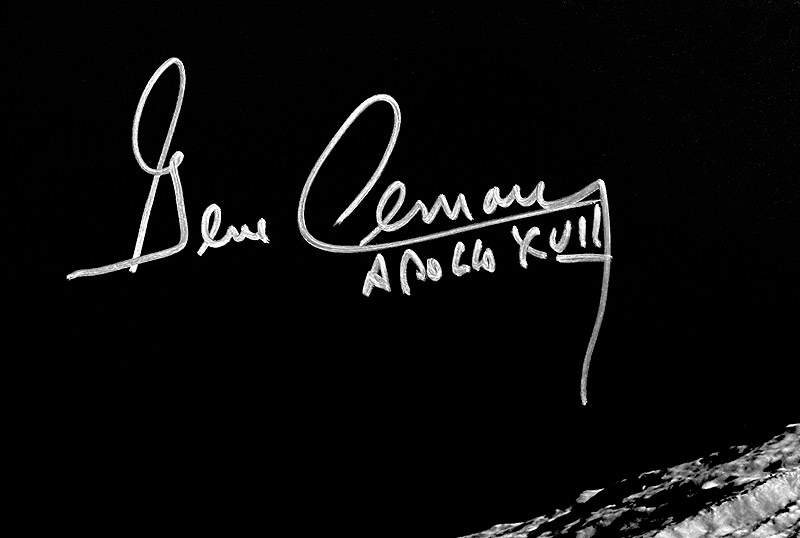 Gene Cernan signed 16x16 inch Photo