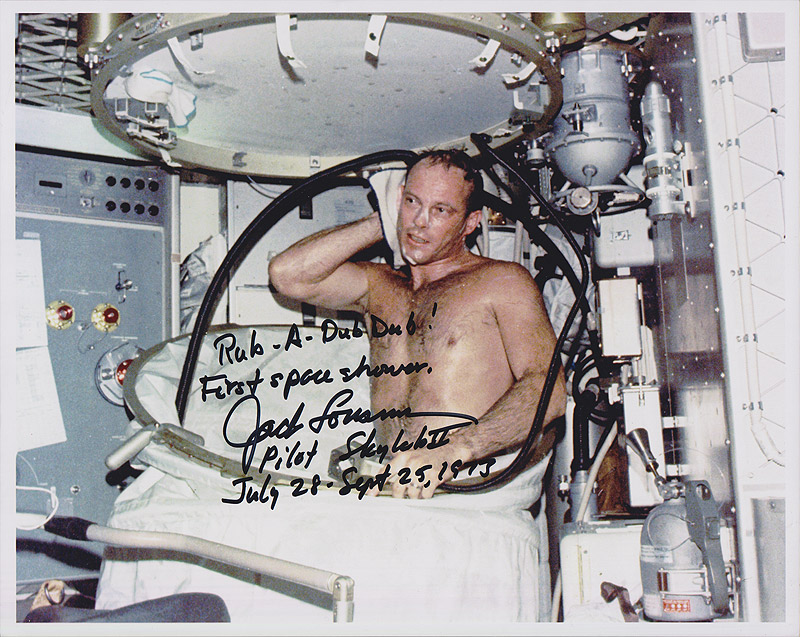 Jack Lousma Astronaut Autographs 10x8 photo