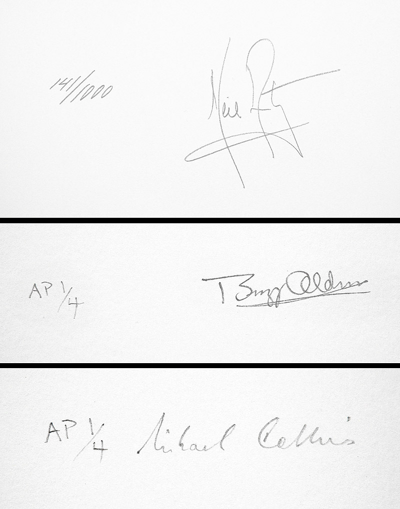 Apollo 11 Crew Signed Giclee Set