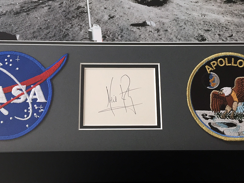 Apollo 11 Crew framed autographs