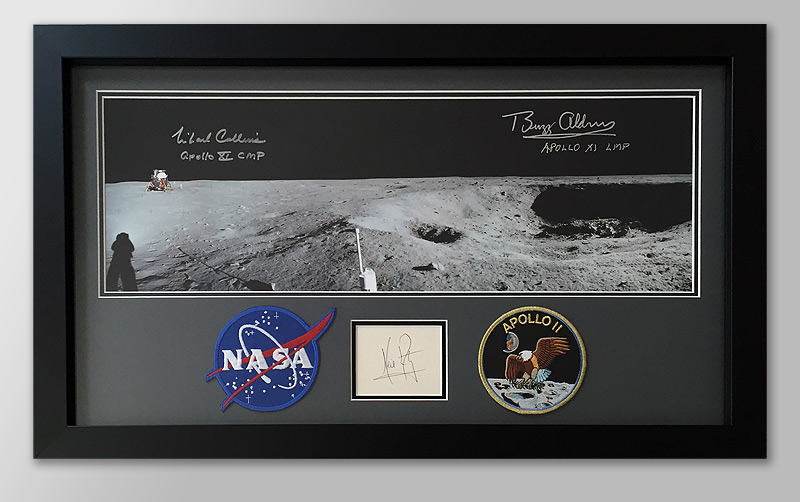 Apollo 11 Crew framed autographs