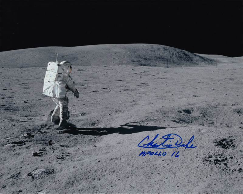 Charlie Duke signed 10x8 Photo