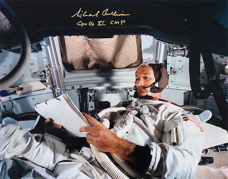 Michael Collins Signed CSM Photo 14x11