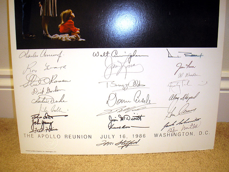 Apollo Reunion Poster Multisigned by 25 Astronauts