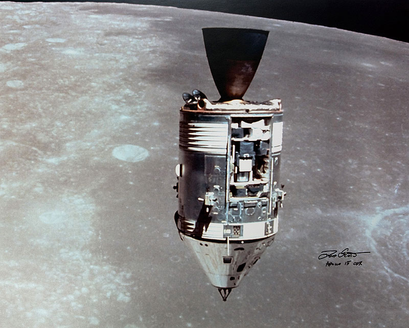 Apollo 15 CSM 16x20 inch photo Signed by Dave Scott